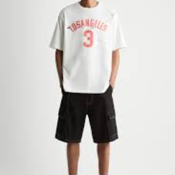 Zara | Shirts | Zara Paint Platter Tshirt Short Sleeve Los Angeles 3 ...